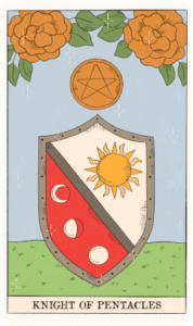 Knight of Pentacles Tarot card - Lotus Tarot