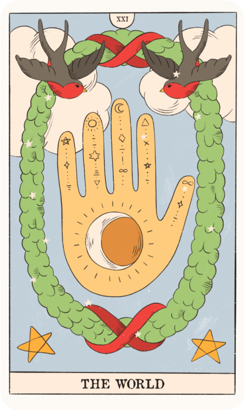 The World Tarot Card - Lotus Tarot